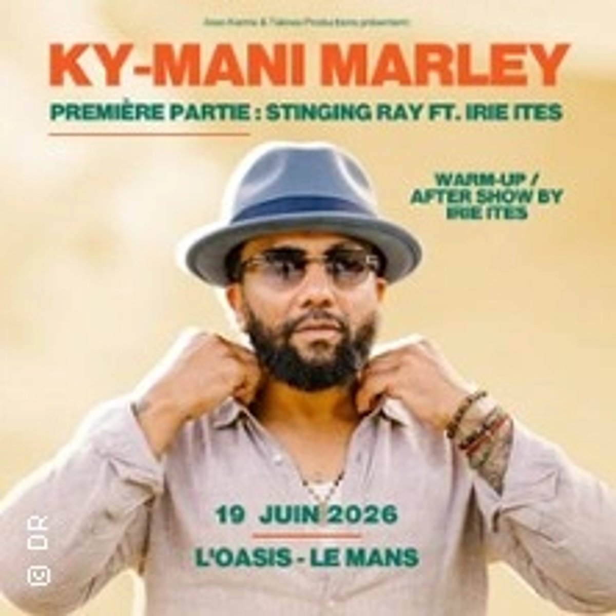 Concert Ky-Mani Marley au Mans — 19 juin 2026